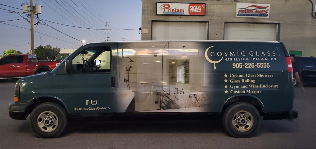 Cosmic Glass Van Full Wrap - Printam