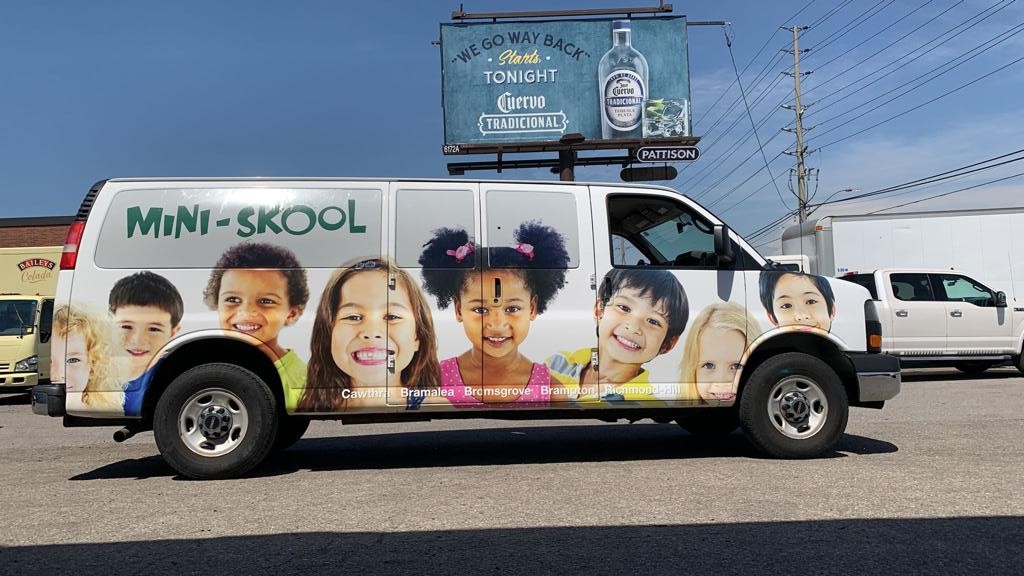 Mini Skool Van Full Wrap - Printam