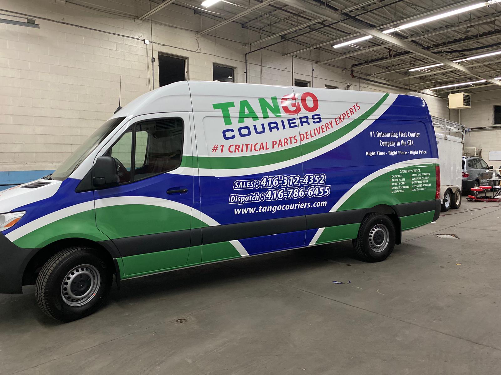 Tango Courier Van Full Wrap - Printam