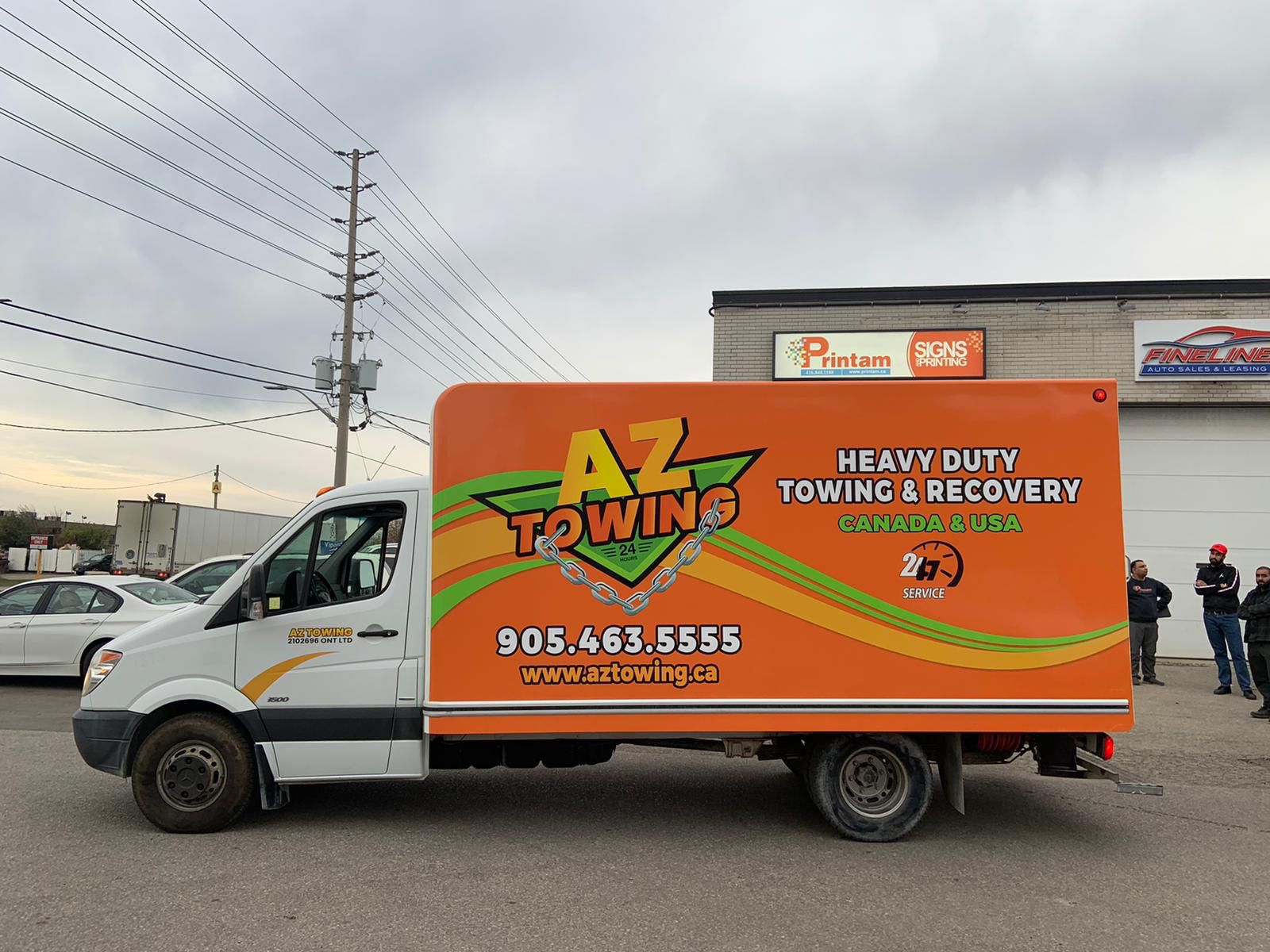 AZ Towing Box Truck Full Wrap - Printam
