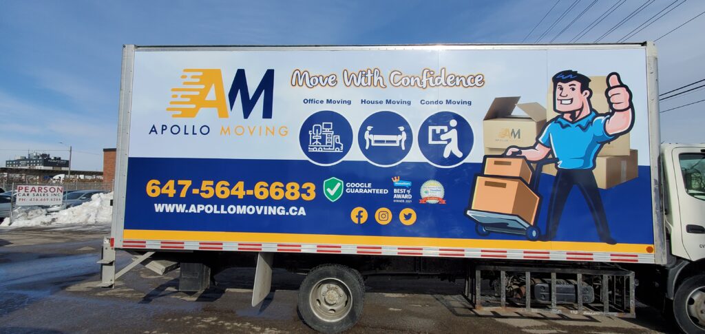 Apollo Moving Box Truck Full Wrap - Printam