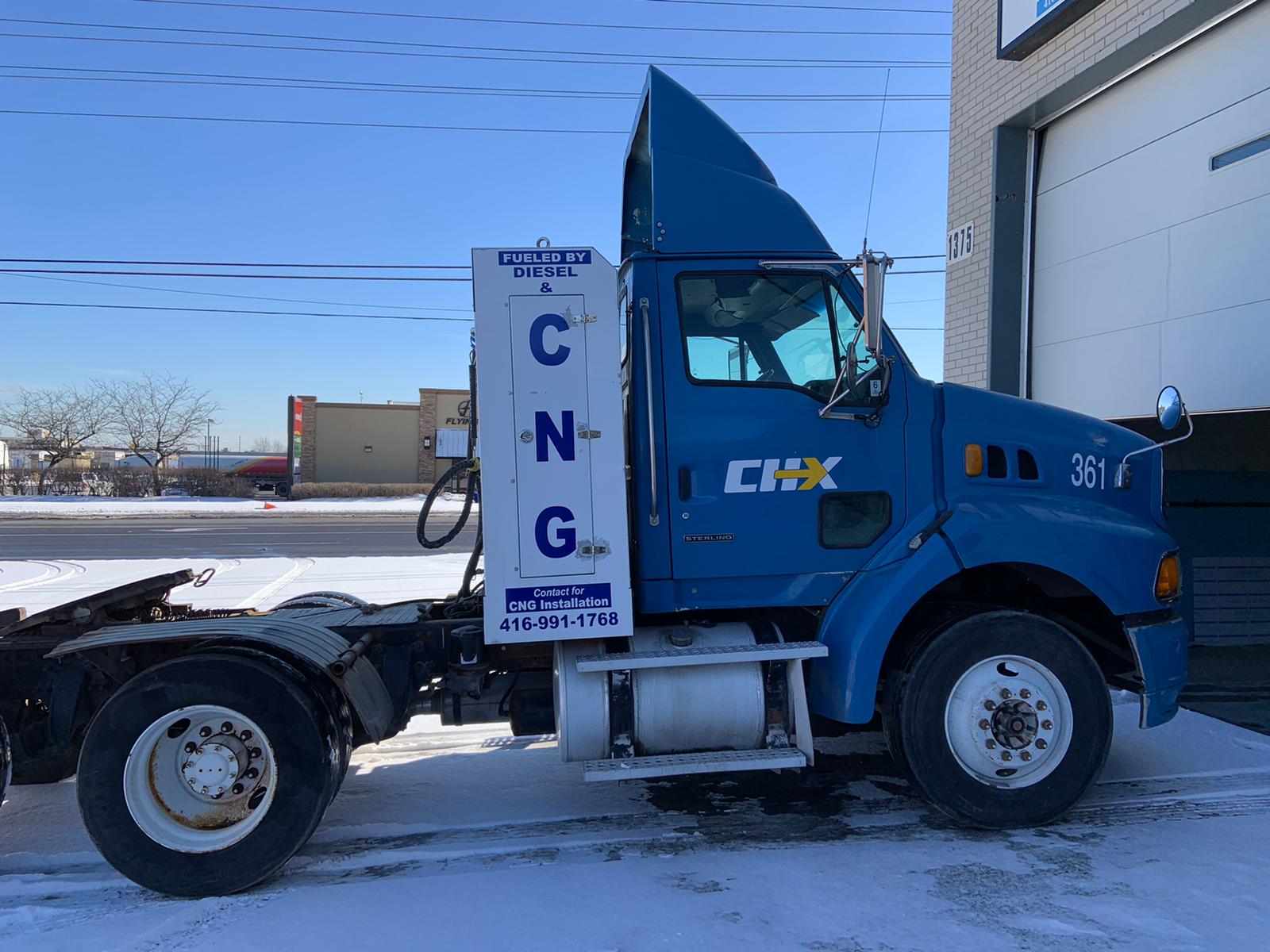 CNG Installation Vinyl Semi Truck Decals - Printam