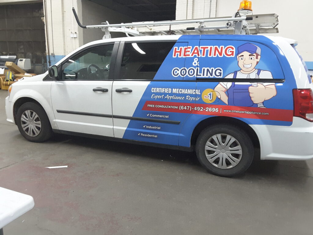 Certified Mechanical Car Partial Vinyl Wrap - Printam