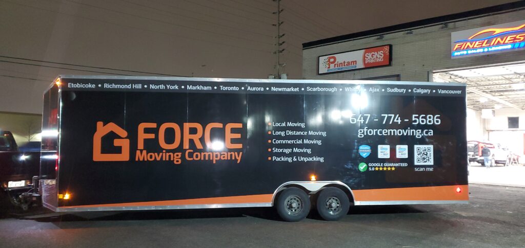 G Force Enclosed Trailer Vinyl Graphics - Printam