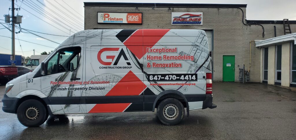 GA Carpentary Van Vinyl Full Wrap - Printam