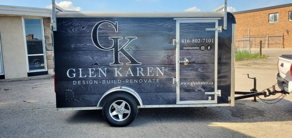 GK Enclosed Trailer Full Vinyl Wrap - Printam