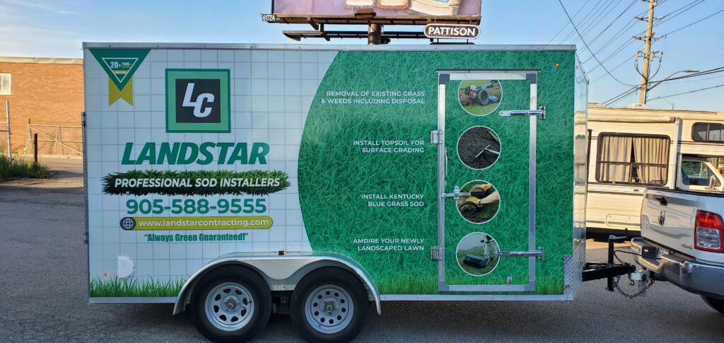 Landstar Enclosed Trailer Full Vinyl Wrap - Printam