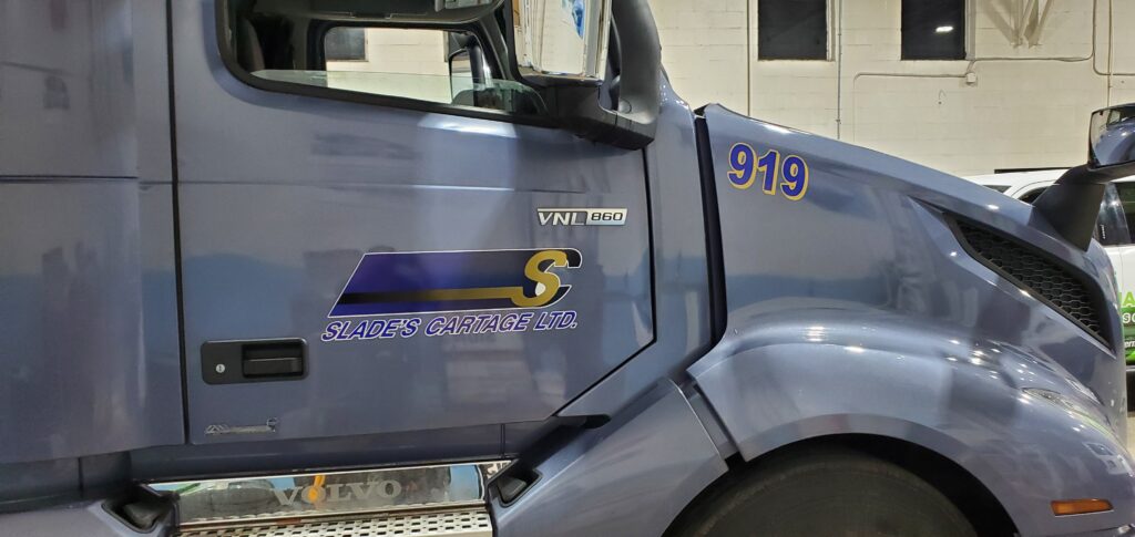 Slades Cartage Semi Truck Vinyl Decals - Printam