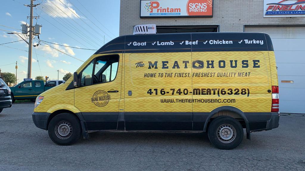 The Meat House Van Vinyl Full Wrap - Printam
