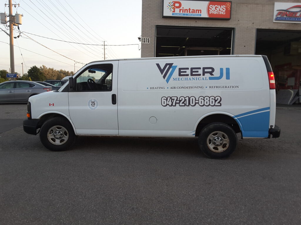 Veer Ji Mechanical Van Vinyl Partial Wrap - Printam