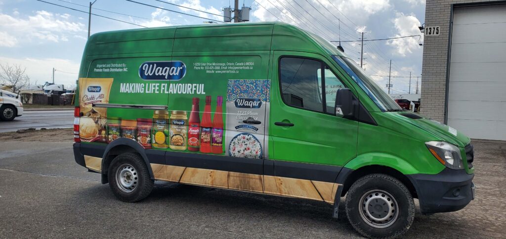 Waqar Foods Van Vinyl Full Wrap - Printam
