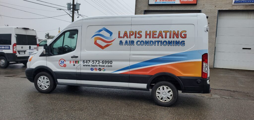 Lapis HVAC Van Vinyl Graphics - Printam