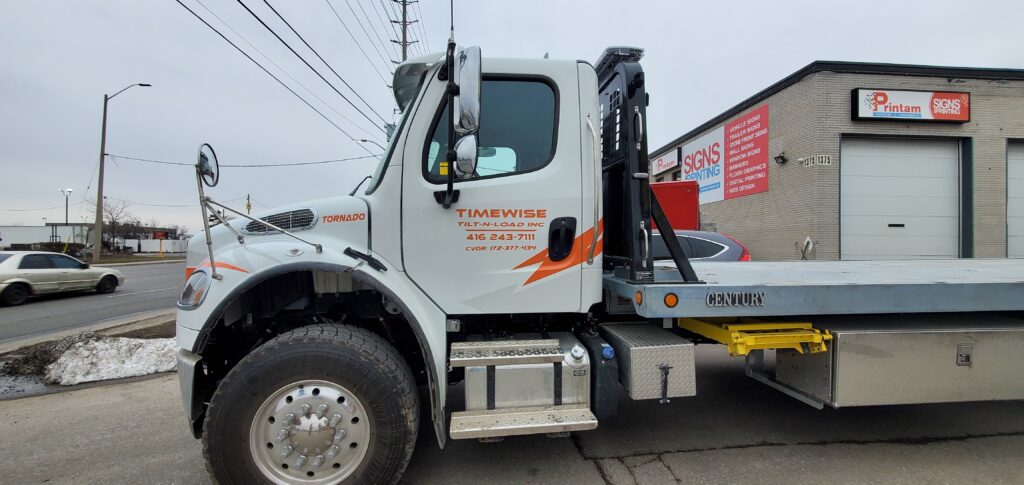 Time Wise Semi White Truck Vinyl Decals - Printam